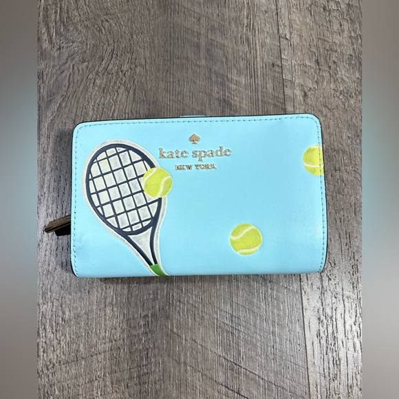 kate spade | Bags | Kate Spade Grand Slam Tennis Bifold Leather Wallet ...